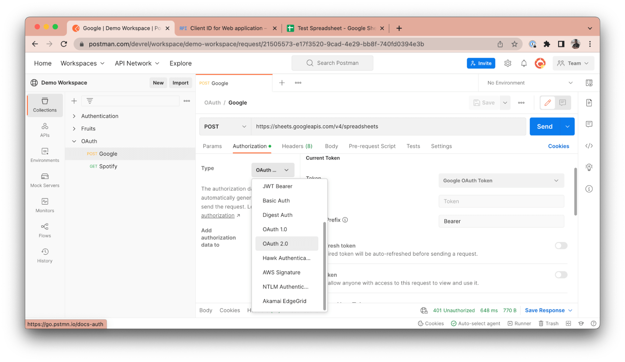 How to Access Google APIs Using OAuth 2.0 in Postman | Postman Blog